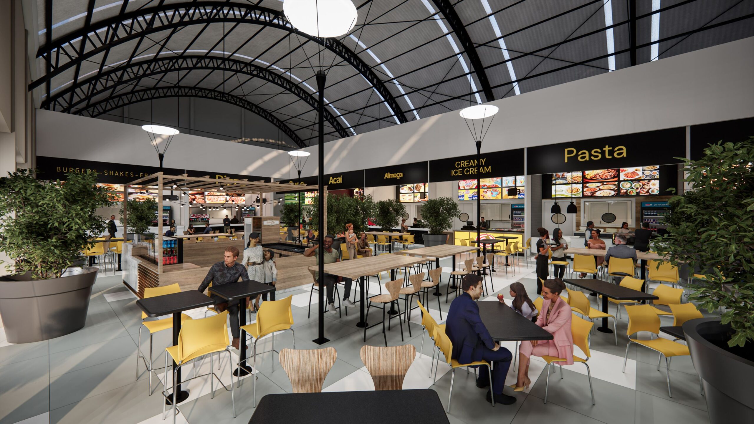 Praça Comer&Beber - Copa Open Mall | o primeiro open mall de Curitiba